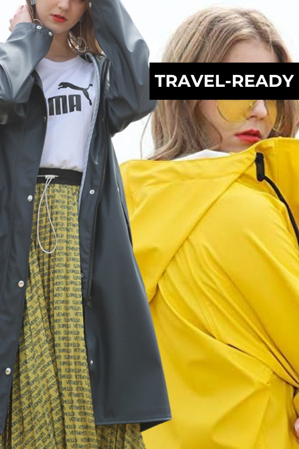 Lightweight Ultra Water-Resistant Long Windbreaker Jacket - Daisy Store